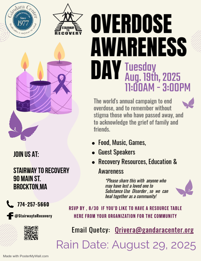 Stairway to Recovery's Overdose Awareness Event | Support After a Death ...
