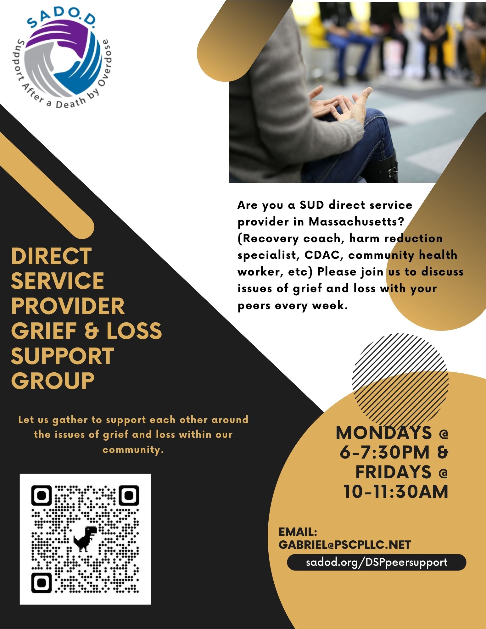 Peer Grief Support Groups for Direct Service Providers | Support After ...