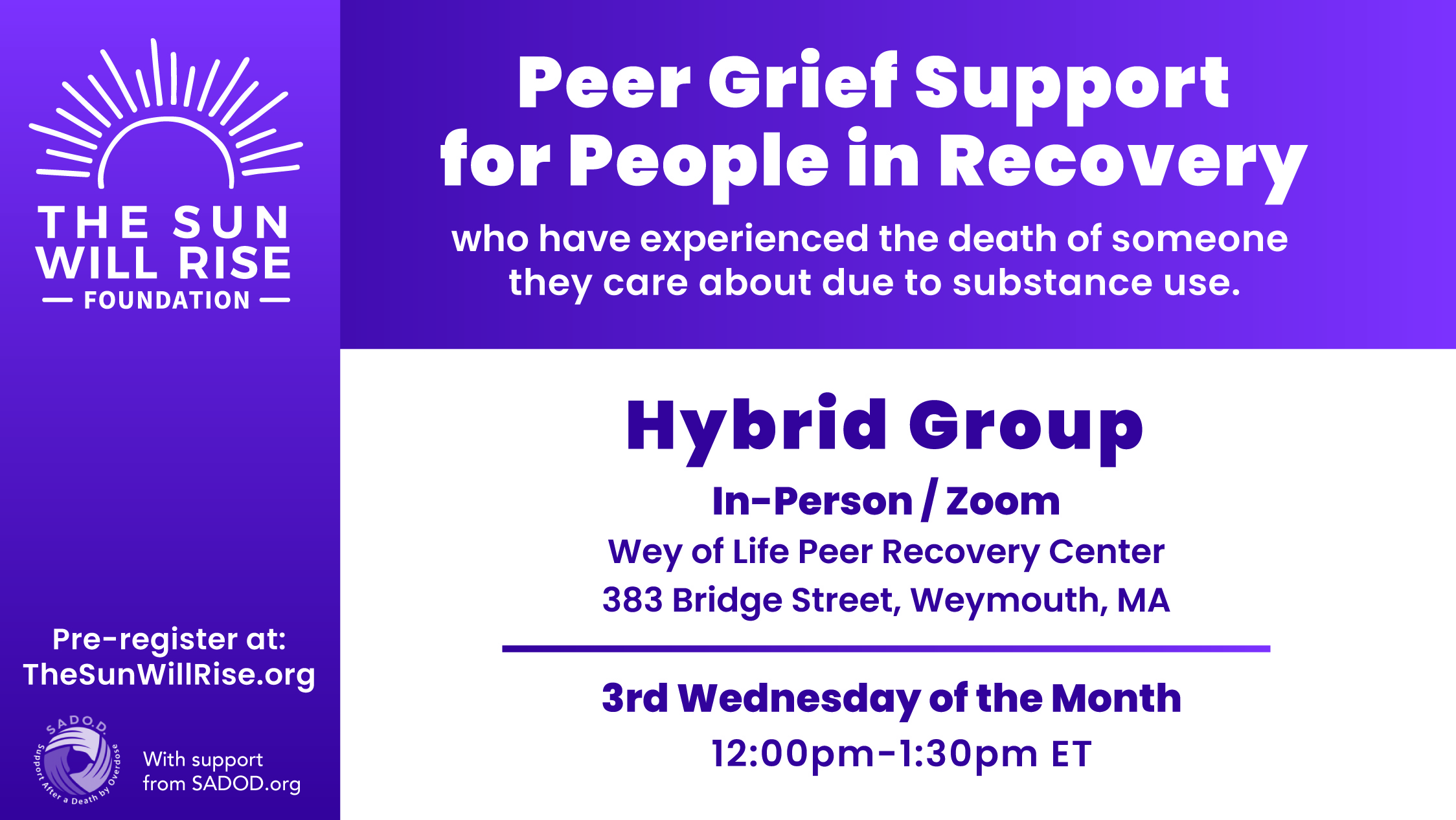Grief Support Groups | Support After a Death by Overdose